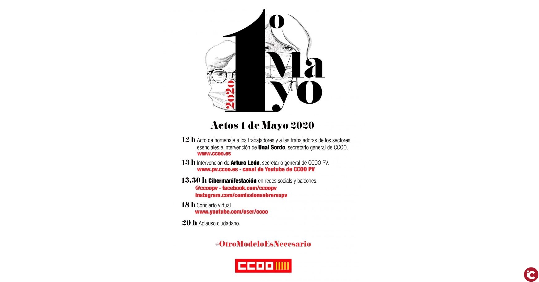CCOO: Un Primero de Mayo con una 'ciber manifestación' desde los ...