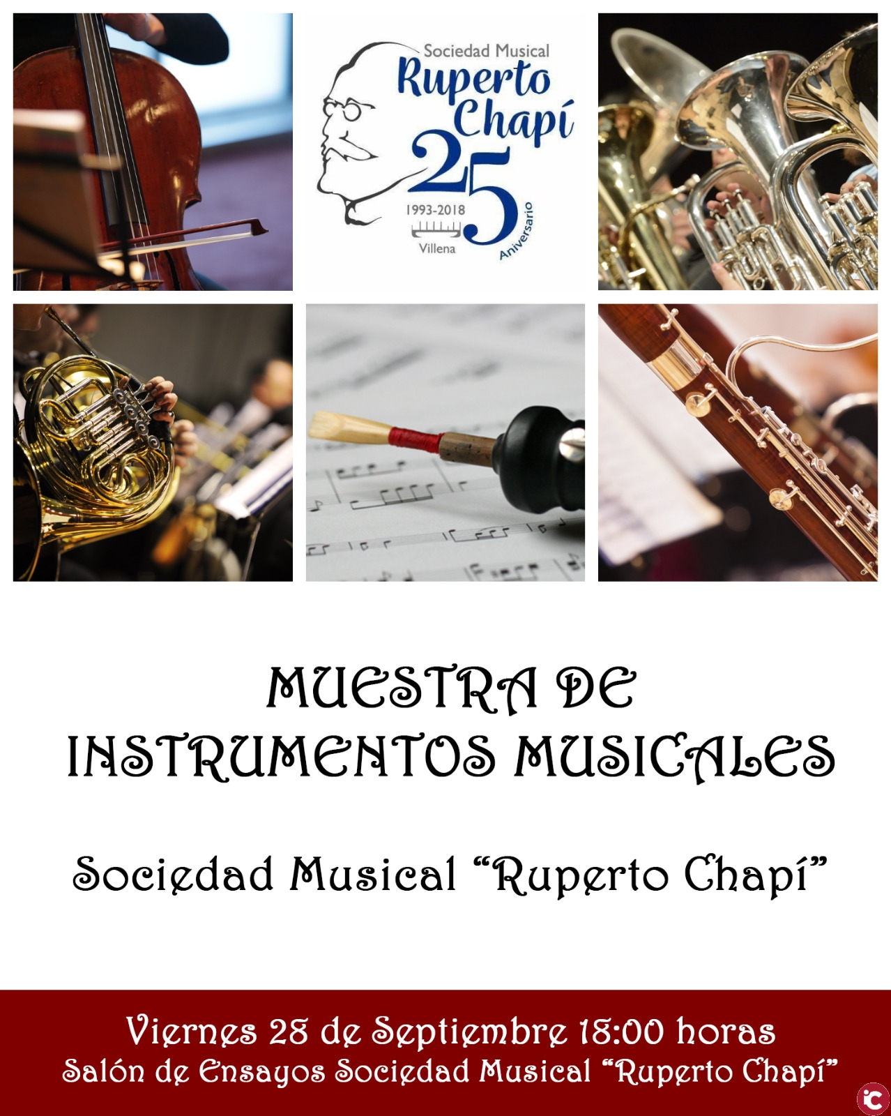 Muestra de instrumentos en la Sociedad Musical Ruperto Chapí ...